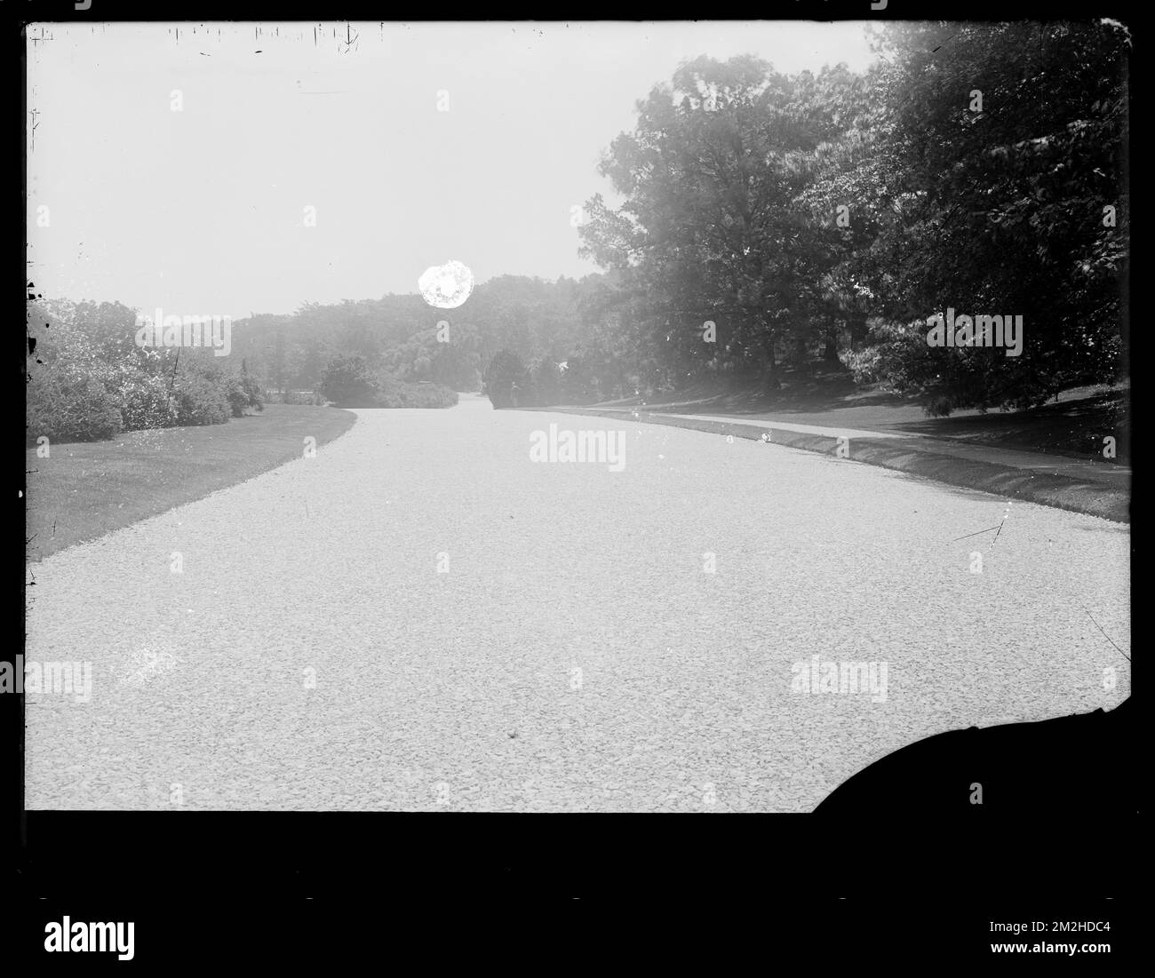 Distribution Department, Chestnut Hill Reservoir, driveway, Brighton ...