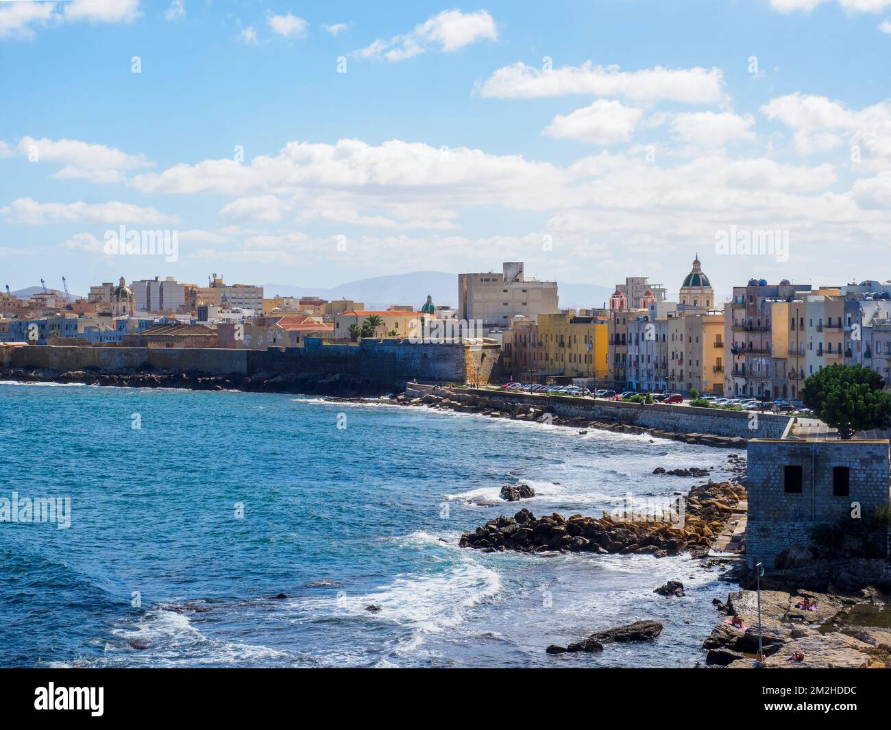 The coastline of Trapani - Sicily, Italy Stock Photo - Alamy