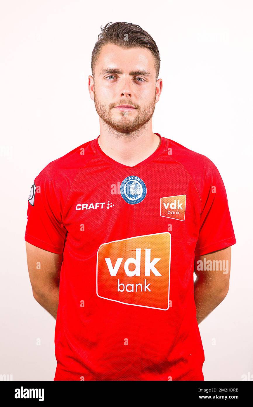 Gent's goalkeeper Colin Coosemans poses for the photographer at the ...