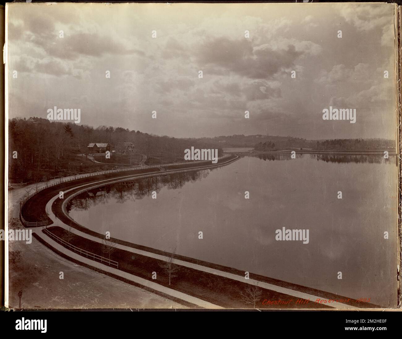 Distribution Department, Chestnut Hill Reservoir, and driveway ...
