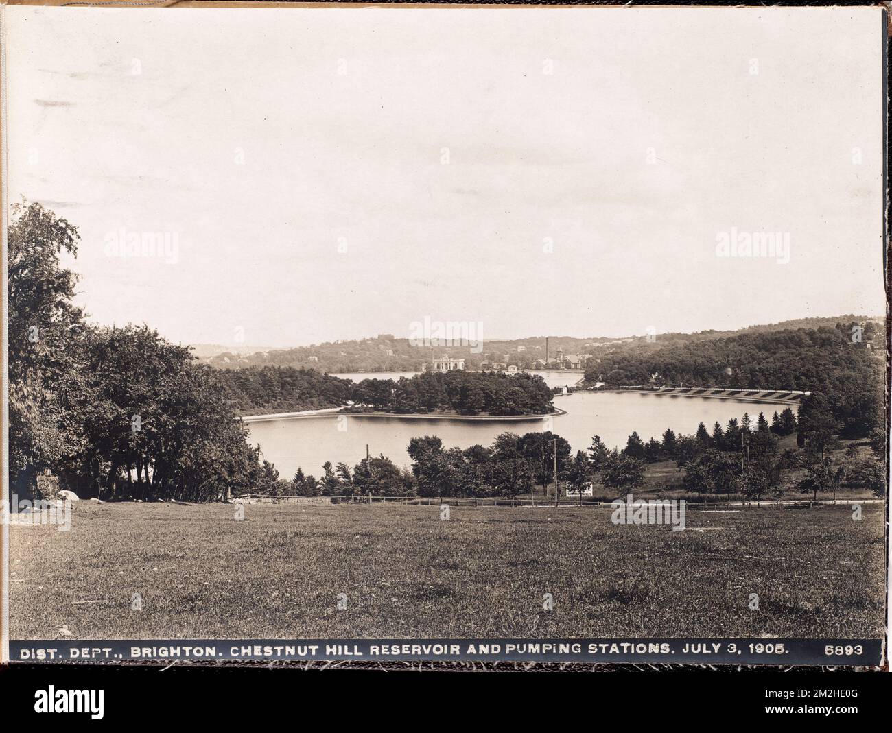 Distribution Department, Chestnut Hill Reservoir, Lawrence Basin and ...