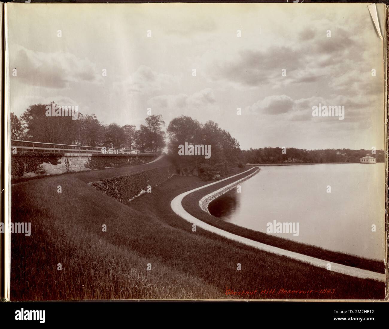 Distribution Department, Chestnut Hill Reservoir, pathway, Effluent ...