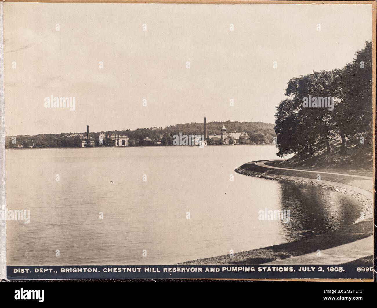 Distribution Department, Chestnut Hill Reservoir, reservoir and pumping ...
