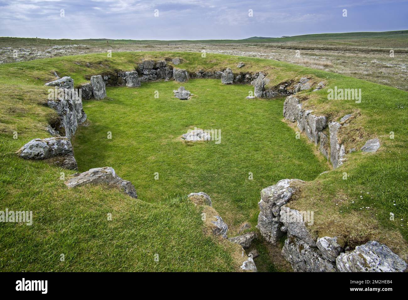 Stanydale Temple, Neolithic site on the Mainland, Shetland Islands ...