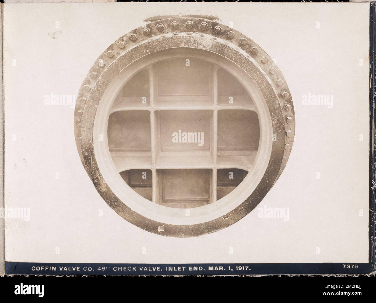 Distribution Department, Coffin Valve Company, 48-inch check valve ...