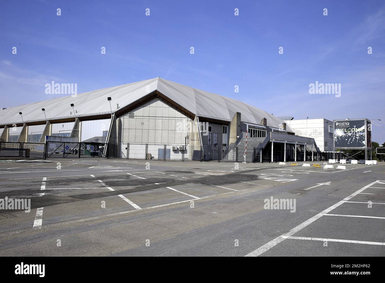 Illustration picture shows the Paleis 12 - Palais 12 concert hall at ...