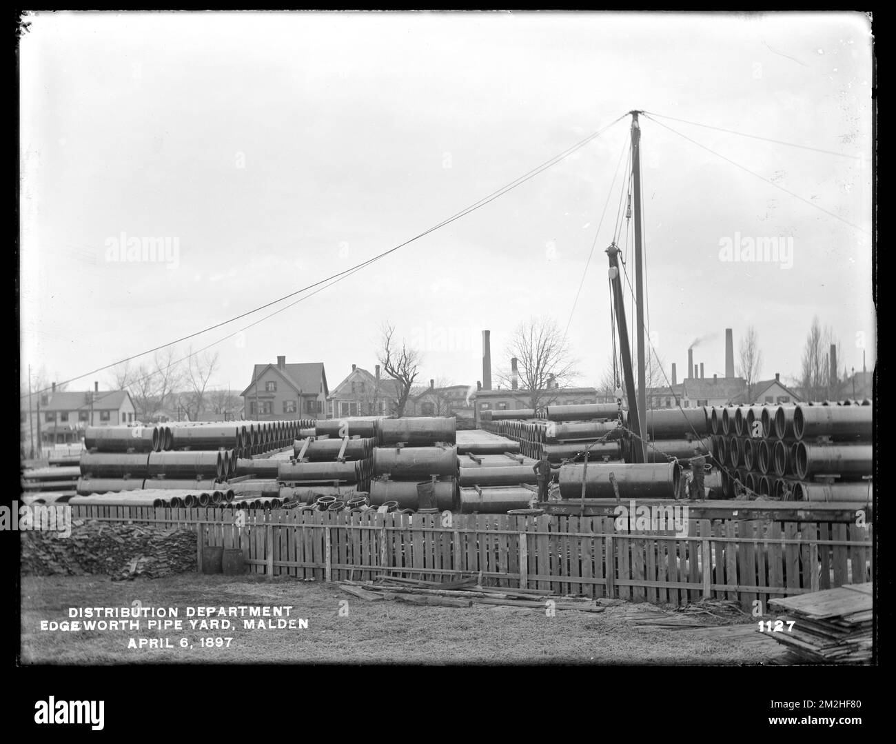 Distribution Department, Edgeworth Pipe Yard, western half, from the ...