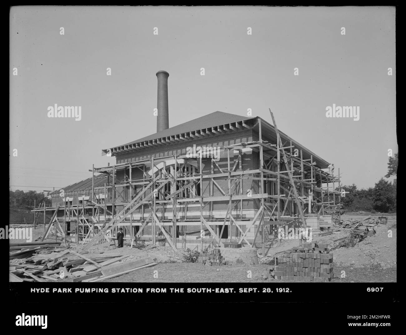 Distribution Department, Hyde Park Pumping Station, from the southeast ...