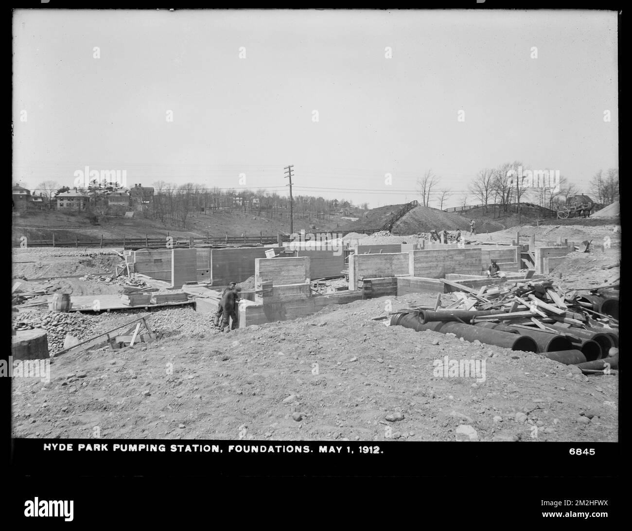 Distribution Department, Hyde Park Pumping Station, foundations, Hyde ...