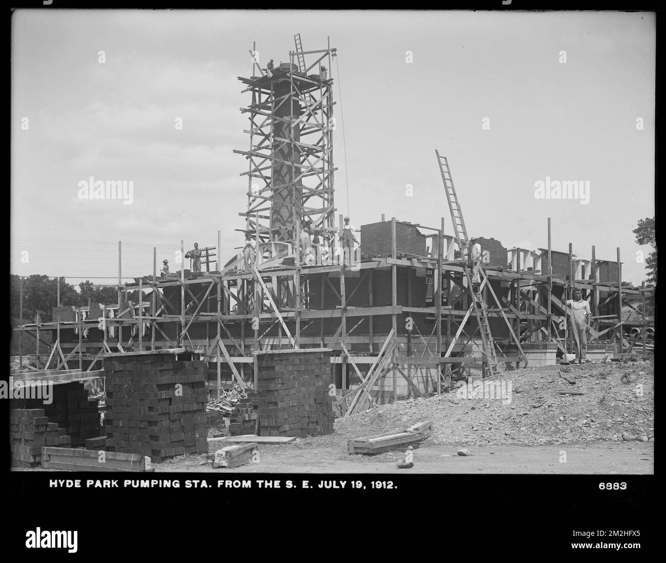 Distribution Department, Hyde Park Pumping Station, from the southeast ...