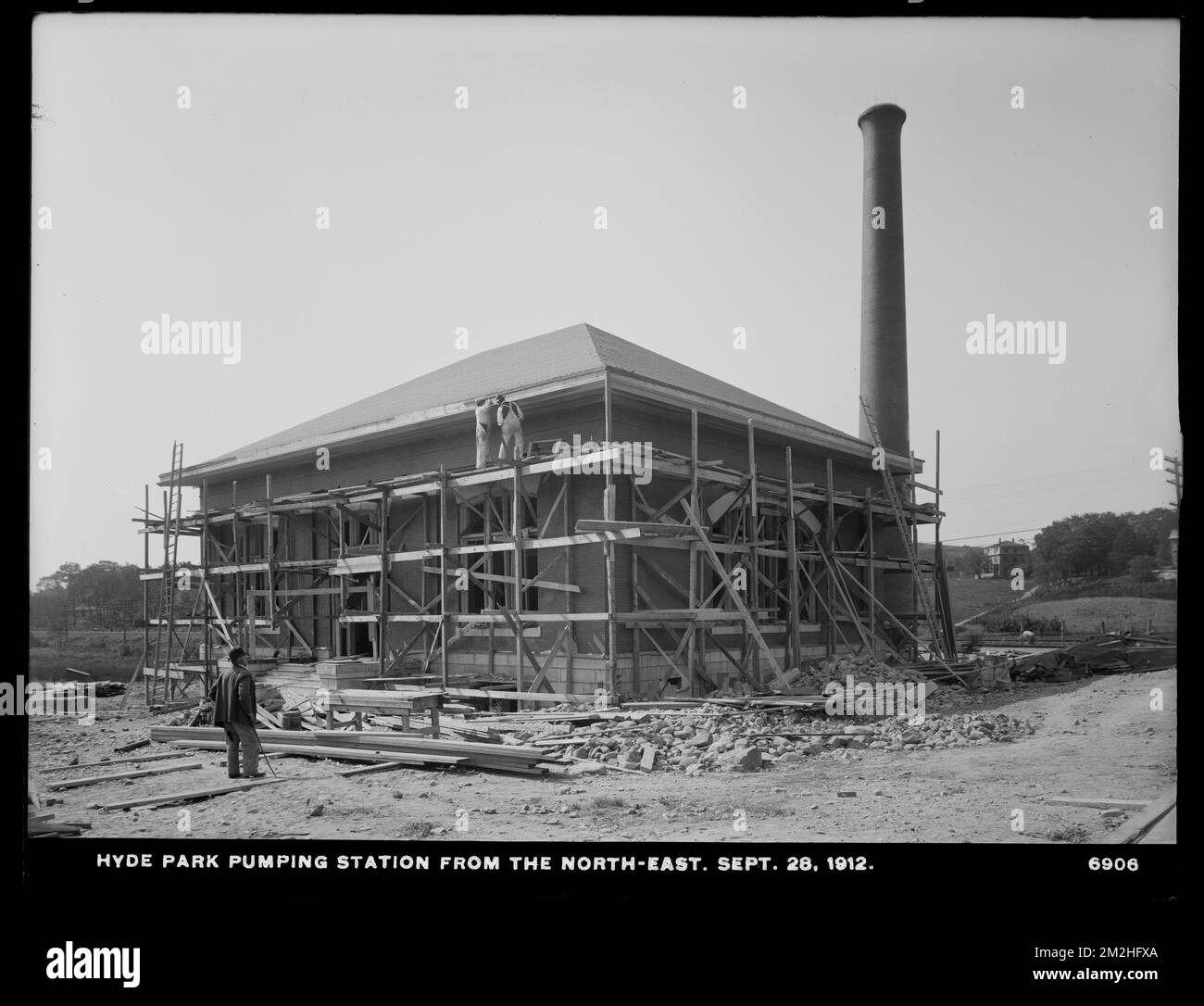 Distribution Department, Hyde Park Pumping Station, from the northeast ...