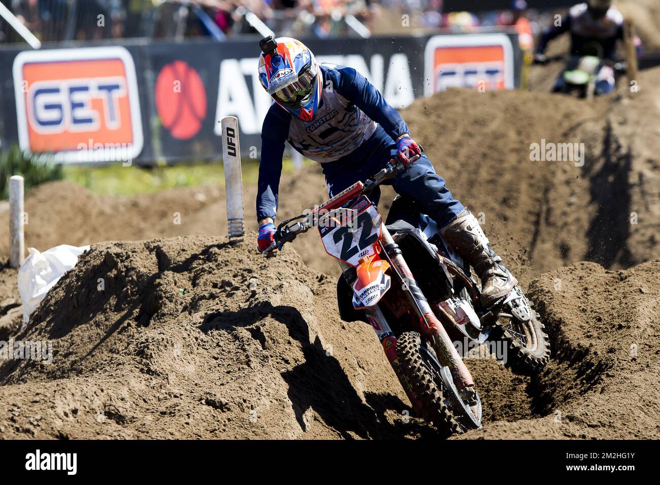 Belgian Kevin Strijbos pictured in action during the motocross MXGP ...
