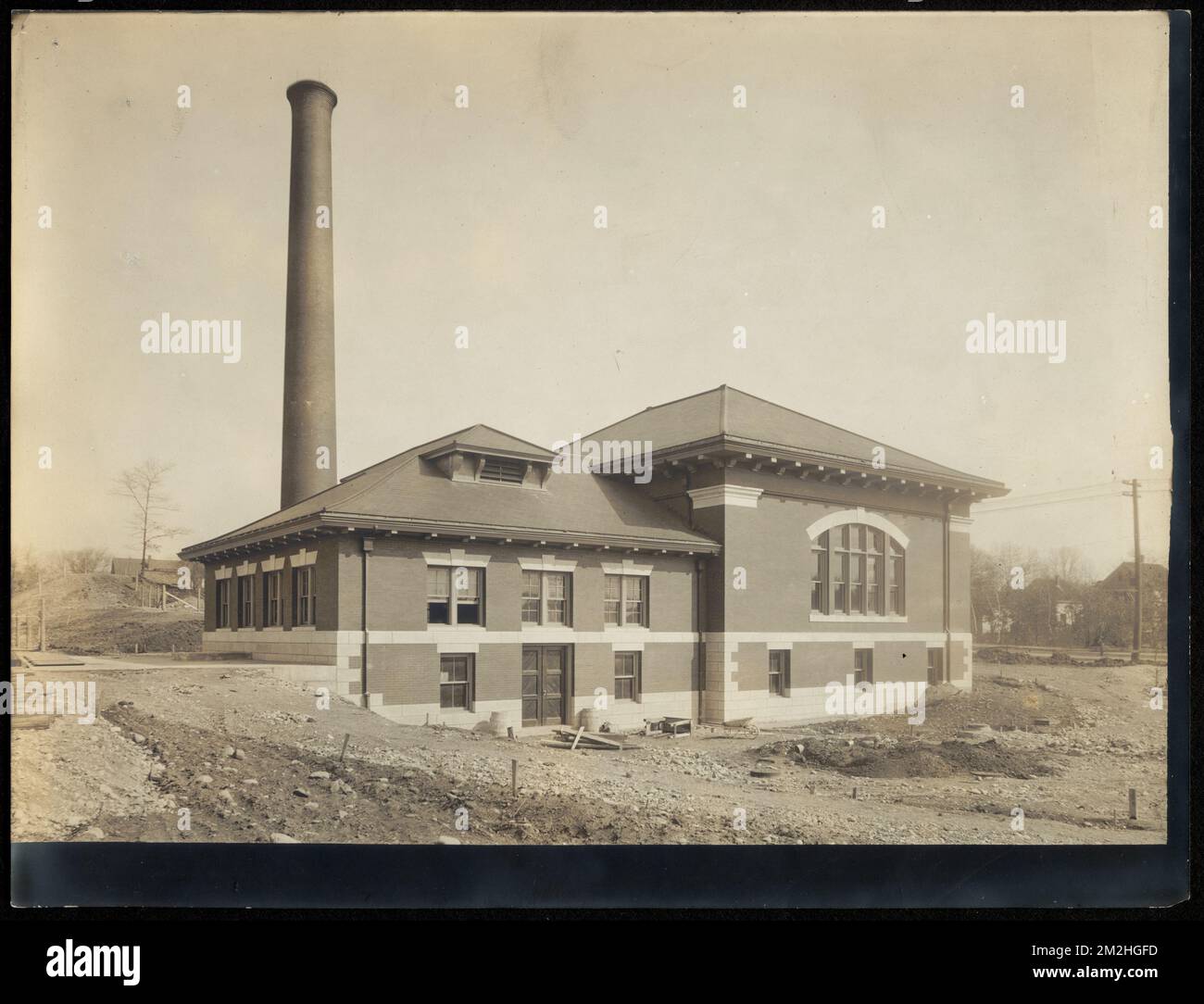 Distribution Department, Hyde Park Pumping Station, from the southwest ...