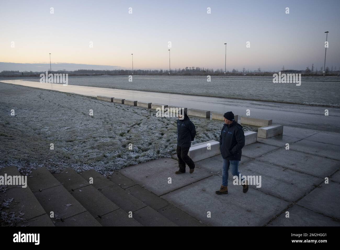 BURGUM - The ice floor of the Frisian Ice Club Bergum, which has the ...