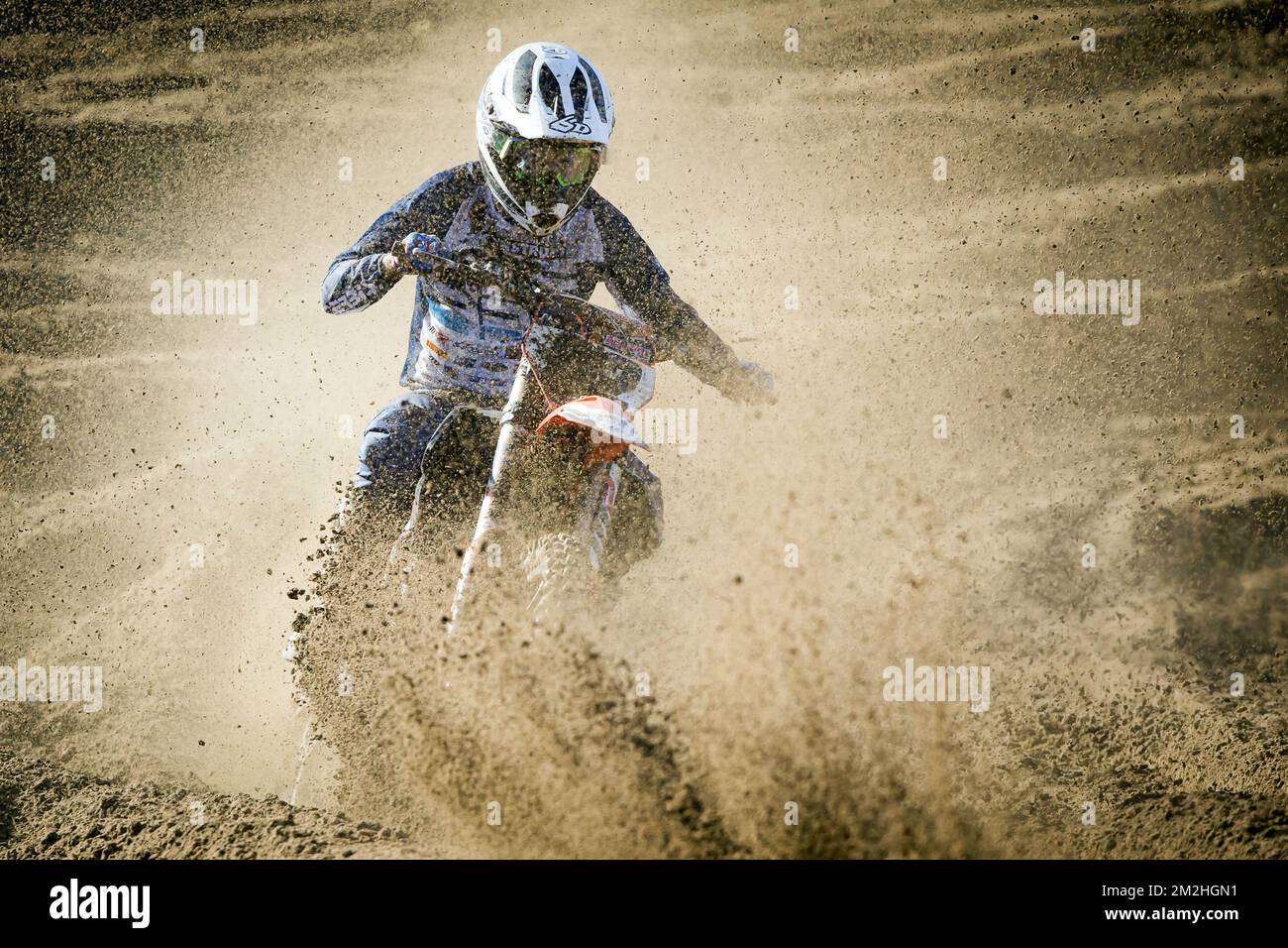 Swiss Valentin Guillod pictured in action during the motocross MXGP ...