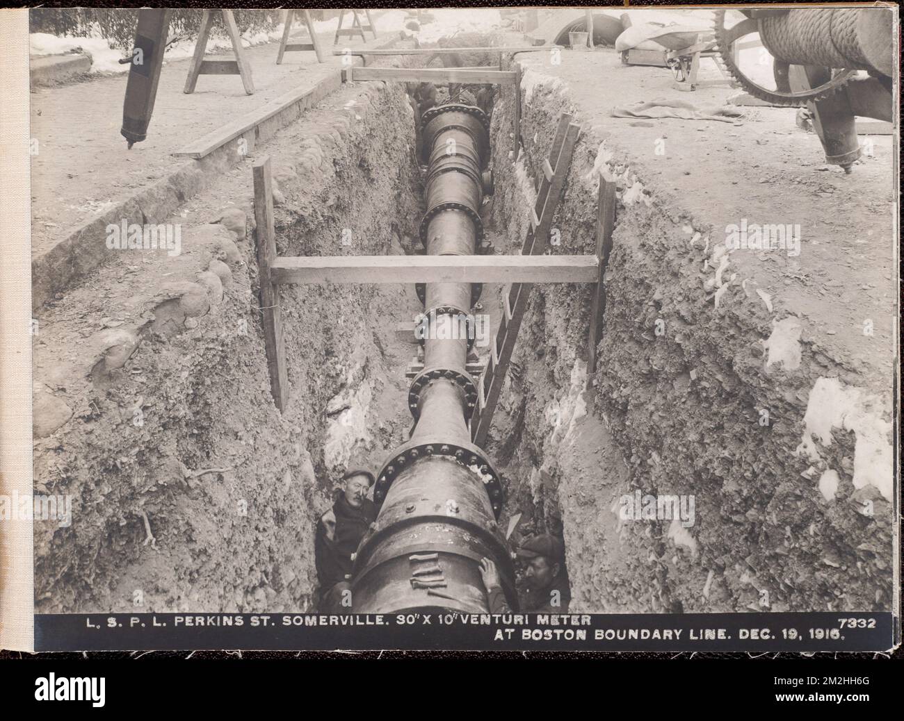 Distribution Department, Low Service Pipe Lines, 30-inch x 10-inch ...