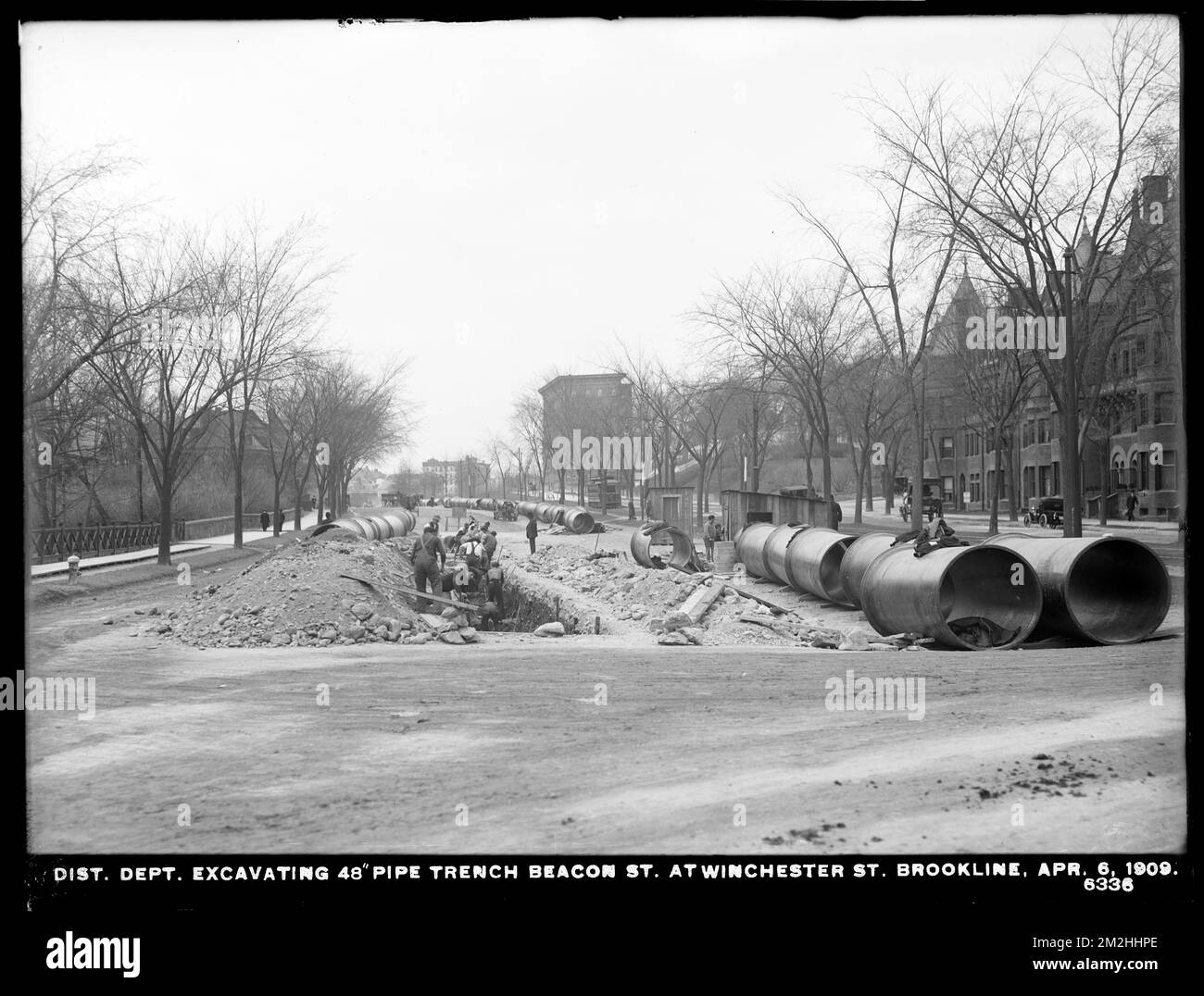 Distribution Department, Low Service Pipe Lines, 48-inch pipe ...