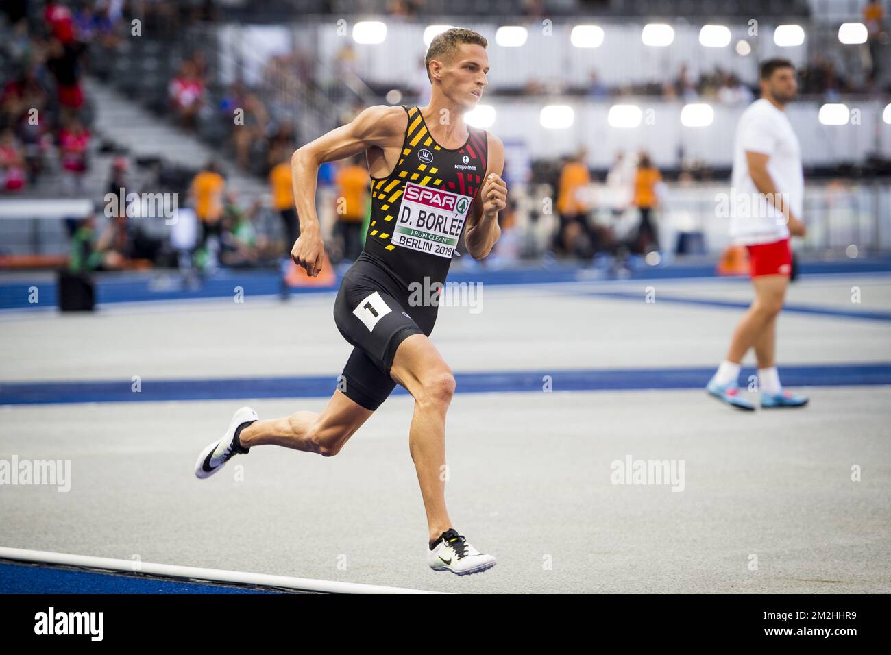 Belgian athlete Dylan Borlee pictured in action during the ...