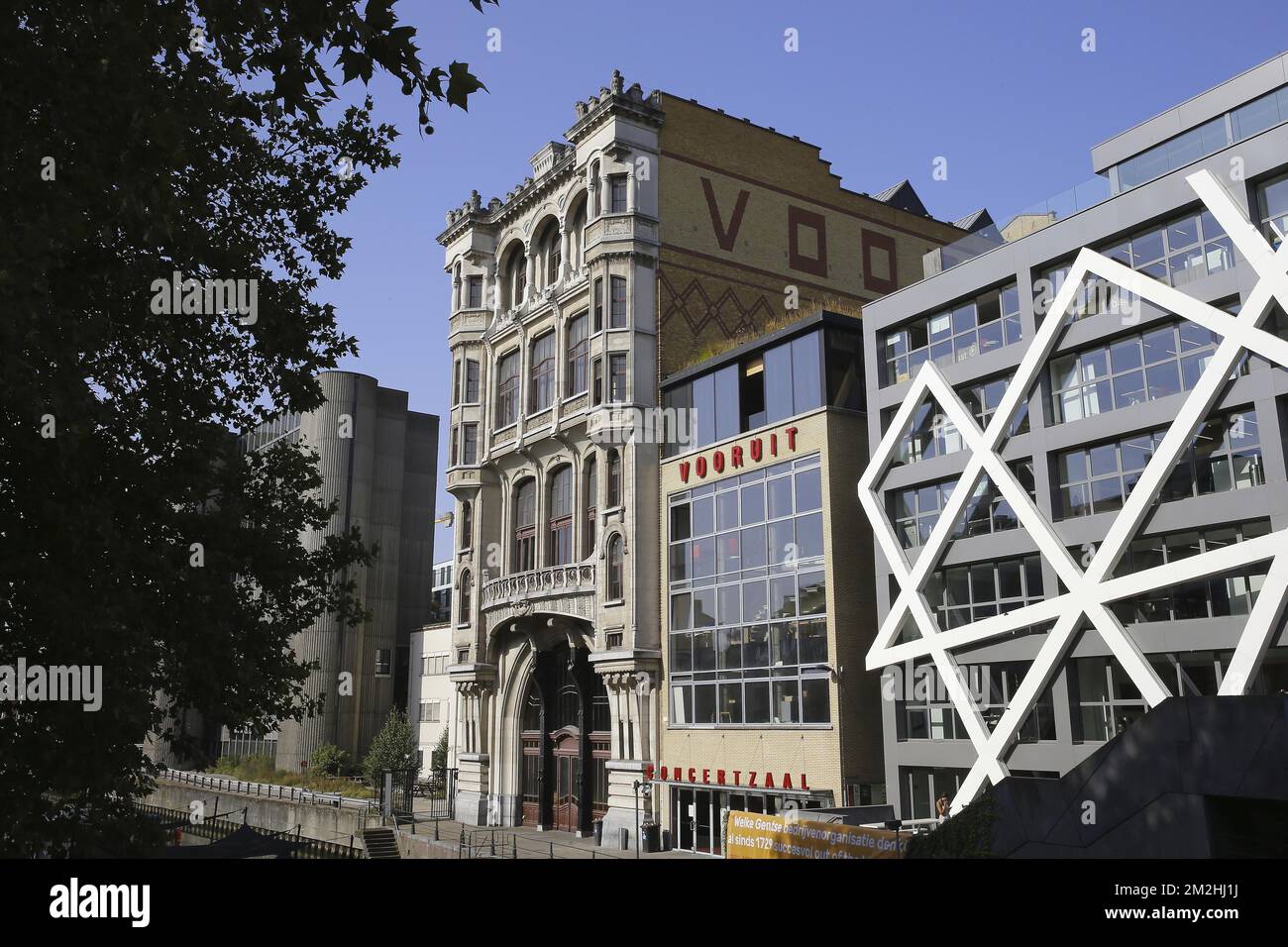 Illustration picture shows the Vooruit concert hall in Ghent, Tuesday ...