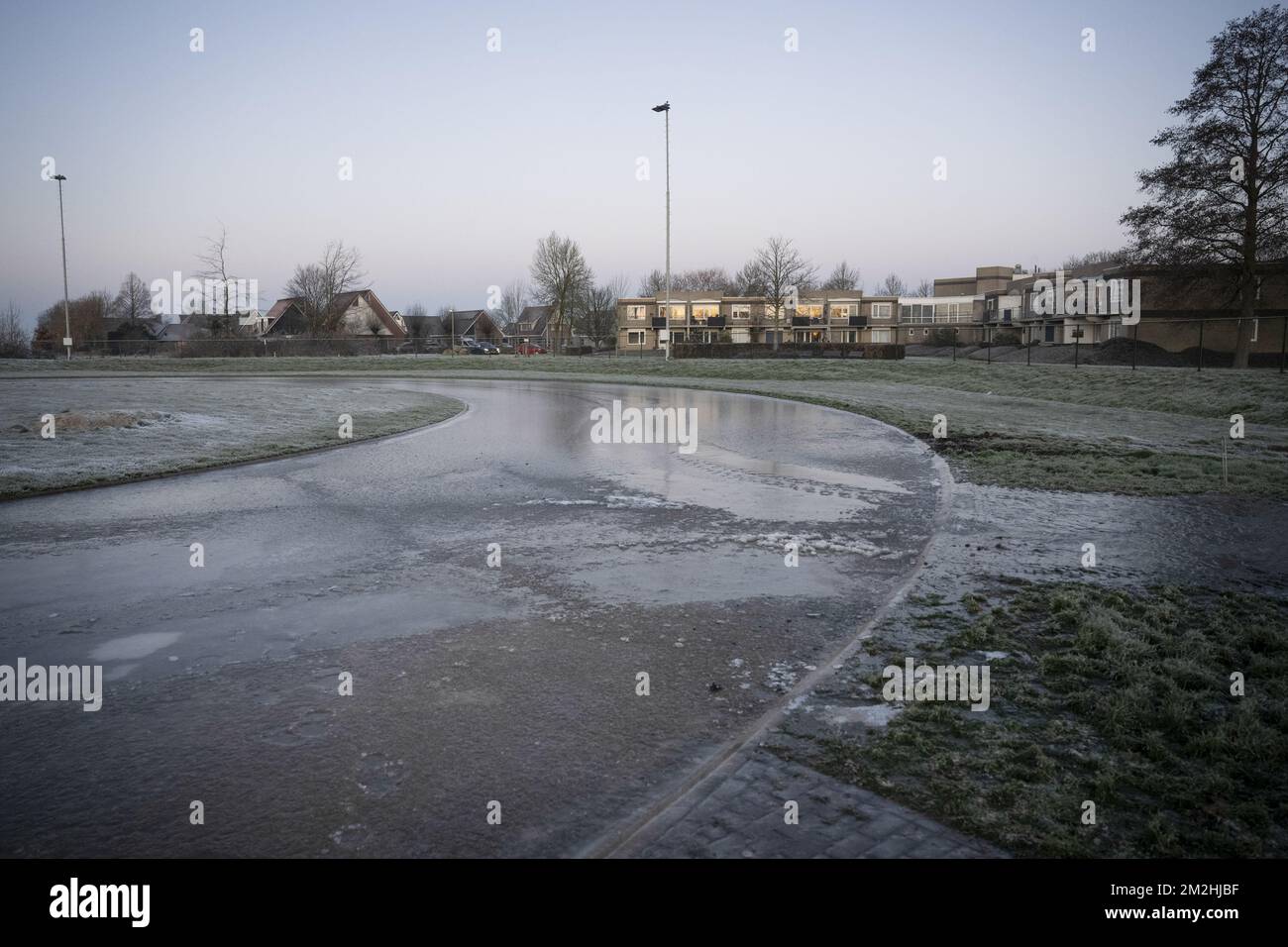 BURGUM - The ice floor of the Frisian Ice Club Bergum, which has the ...