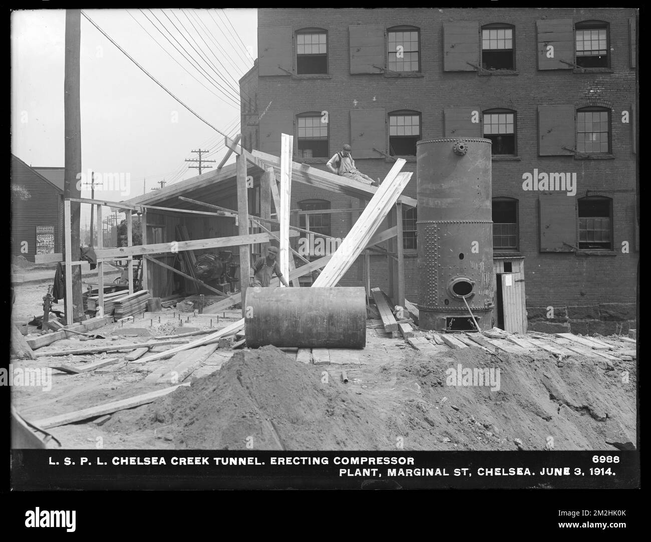 Distribution Department, Low Service Pipe Lines, Chelsea Creek Tunnel ...