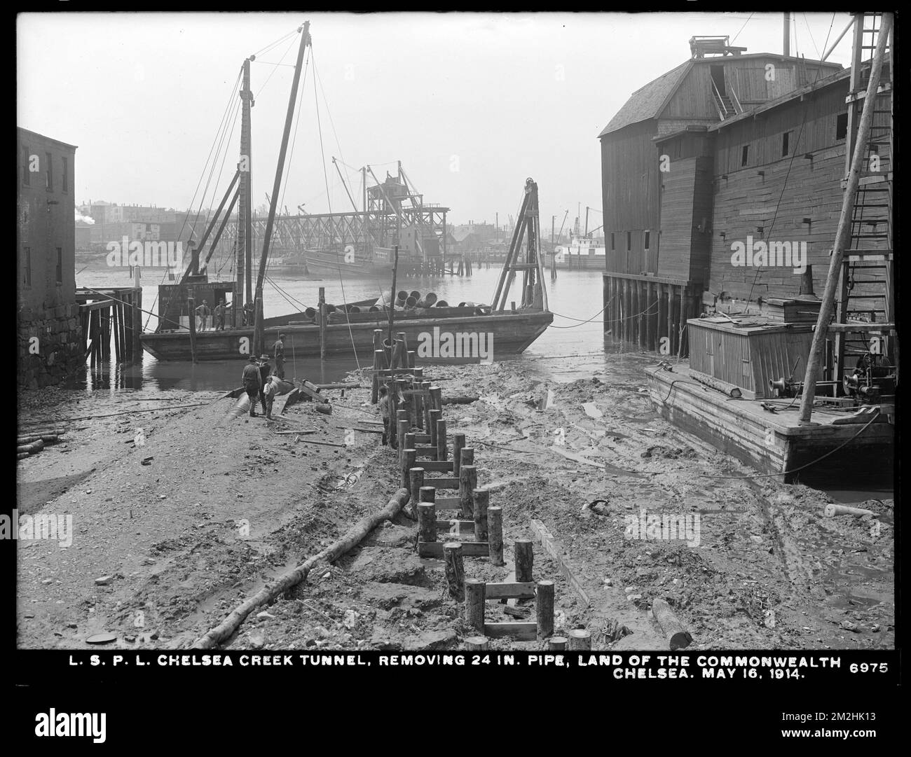 Distribution Department, Low Service Pipe Lines, Chelsea Creek Tunnel ...