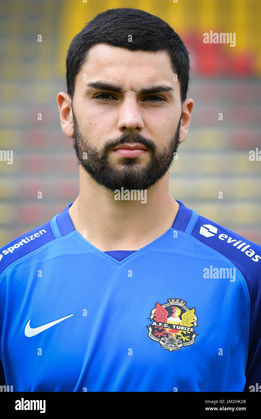 Tubize's Lucas Alfieri poses for the 2018-2019 season photo shoot of ...