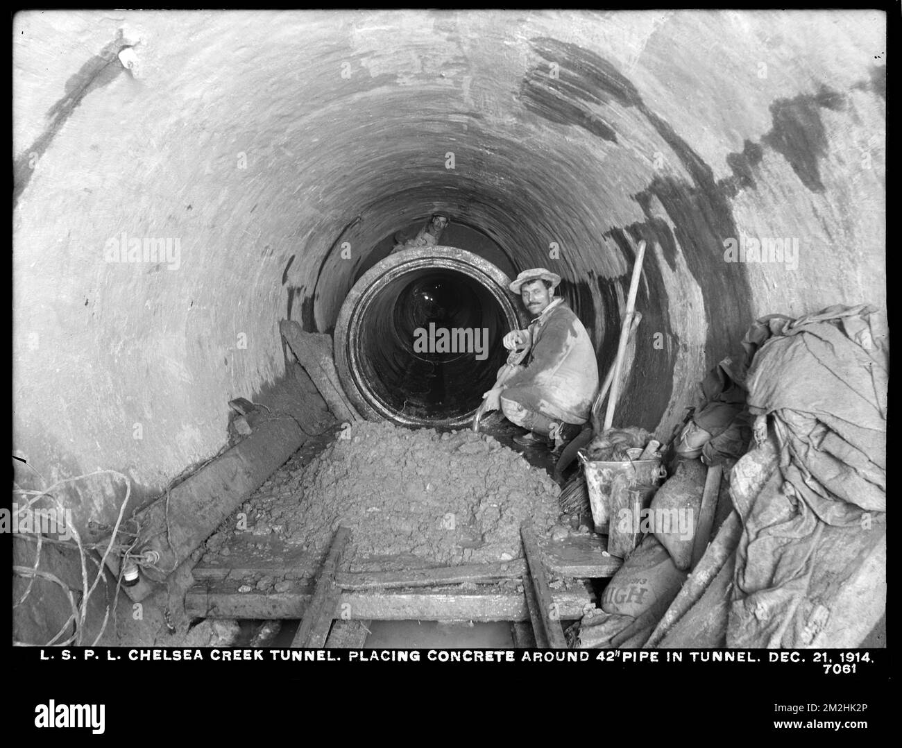 Distribution Department, Low Service Pipe Lines, Chelsea Creek Tunnel ...