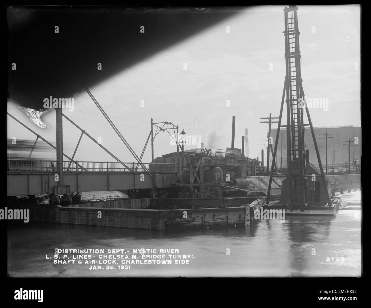 Distribution Department, Low Service Pipe Lines, Chelsea North Bridge ...