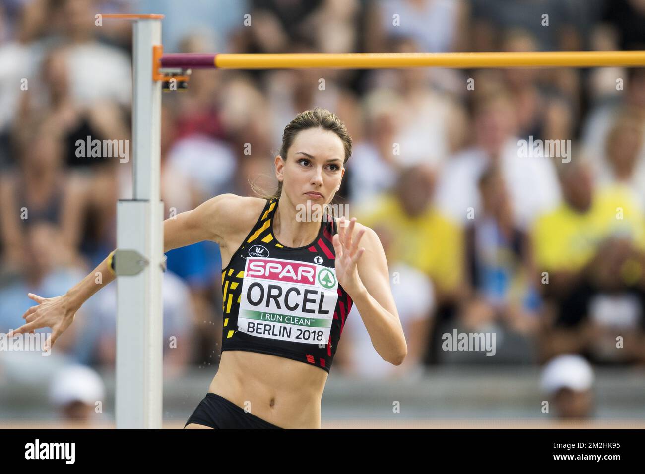 Belgian athlete Claire Orcel pictured in action during the ...