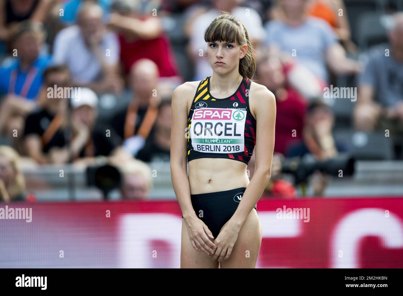 Belgian athlete Claire Orcel pictured in action during the ...