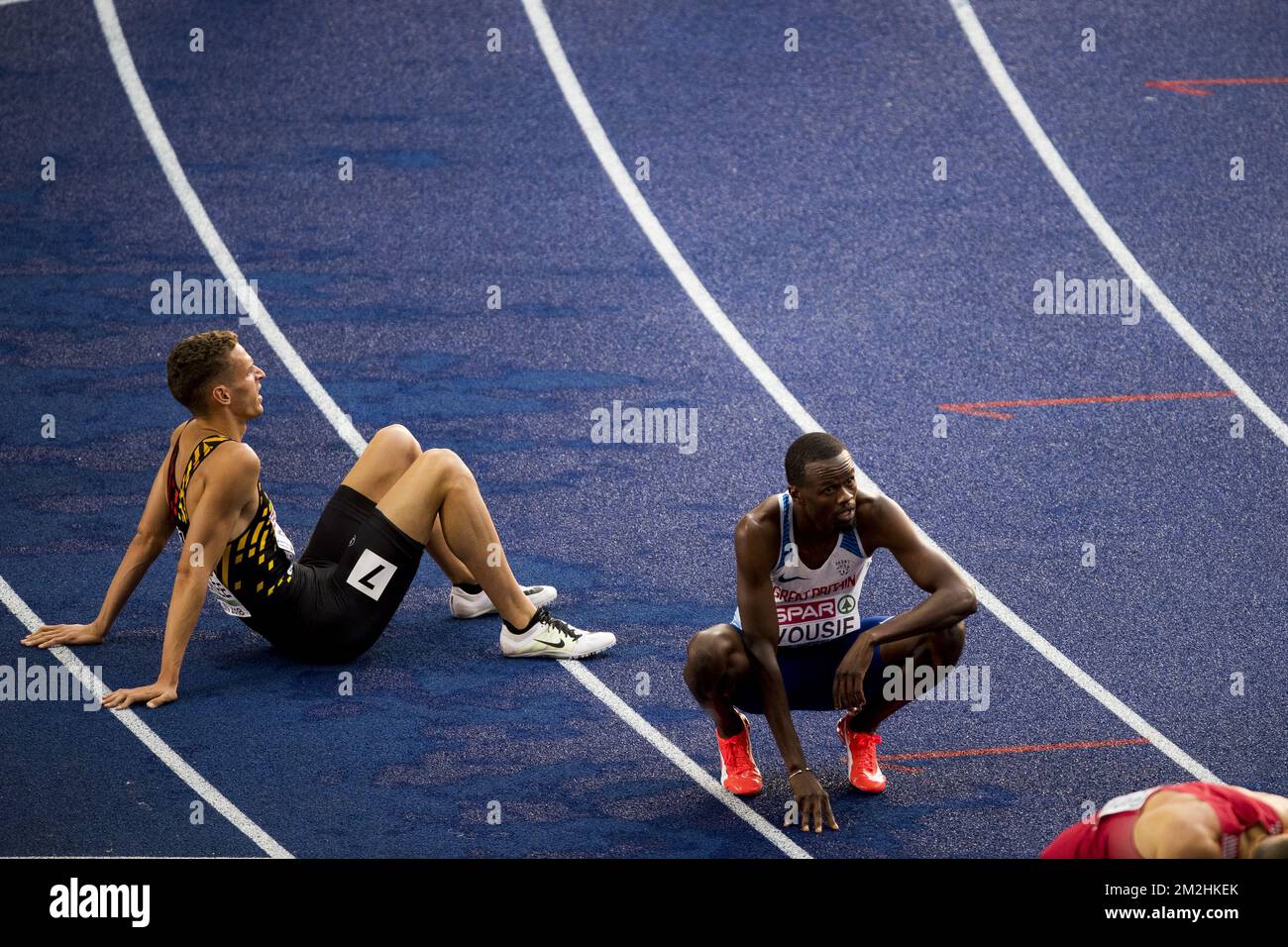 Belgian athlete Dylan Borlee (L) pictured at the semifinals of the men ...
