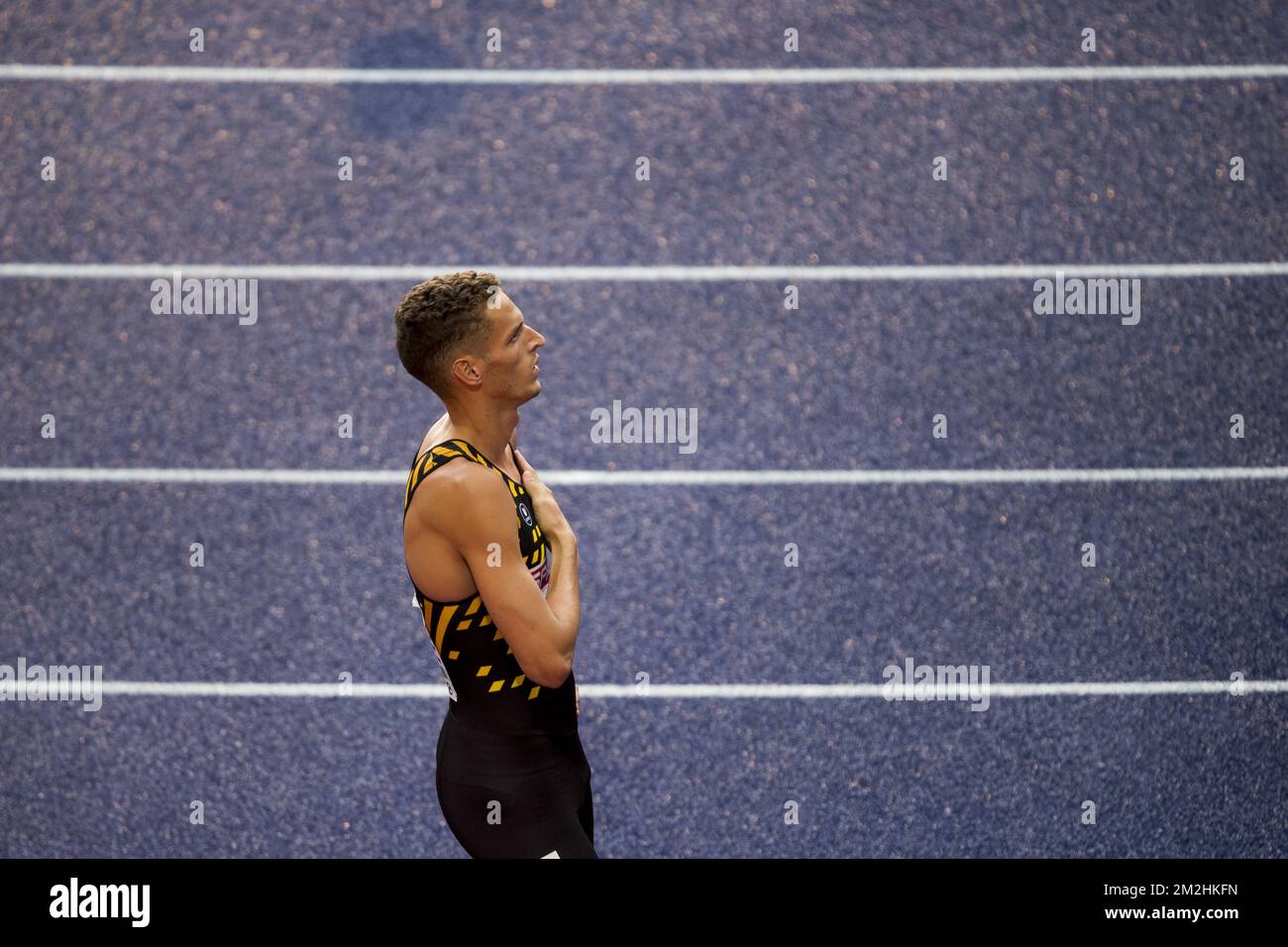 Belgian athlete Dylan Borlee pictured in action during the semifinals ...