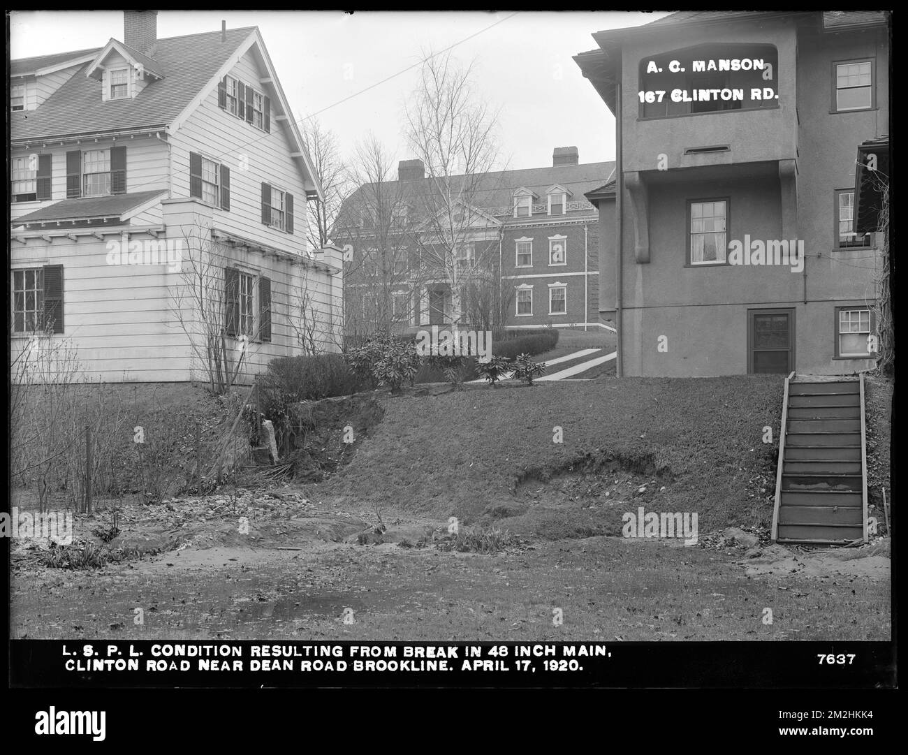 Distribution Department, Low Service Pipe Lines, condition resulting ...