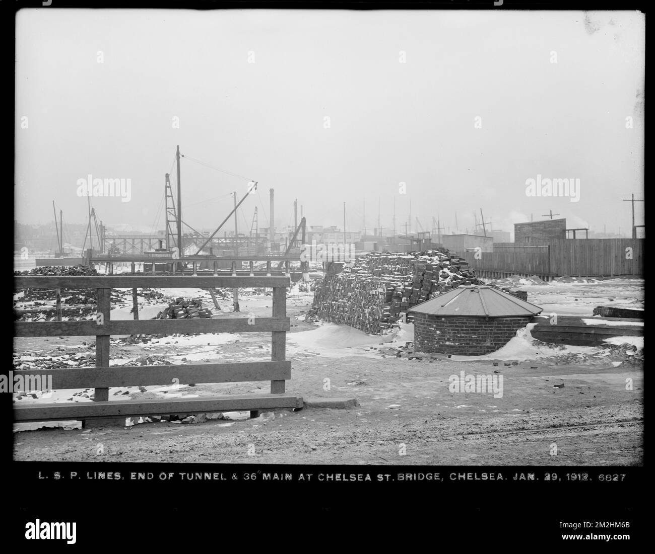 Distribution Department, Low Service Pipe Lines, end of tunnel and 36 ...