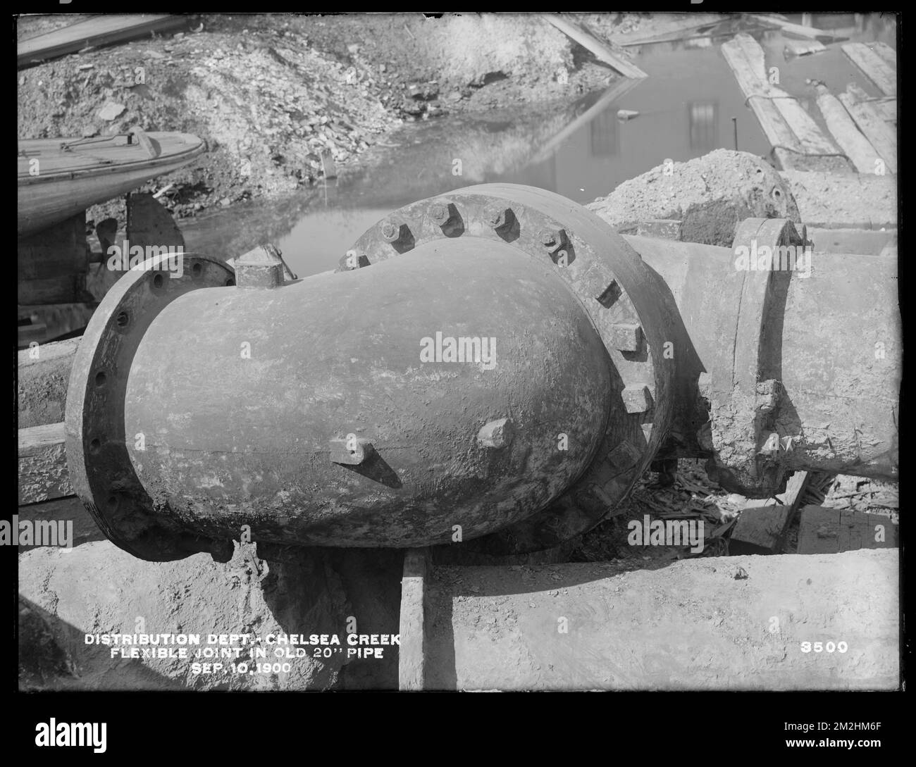 Distribution Department, Low Service Pipe Lines, flexible joint in old ...