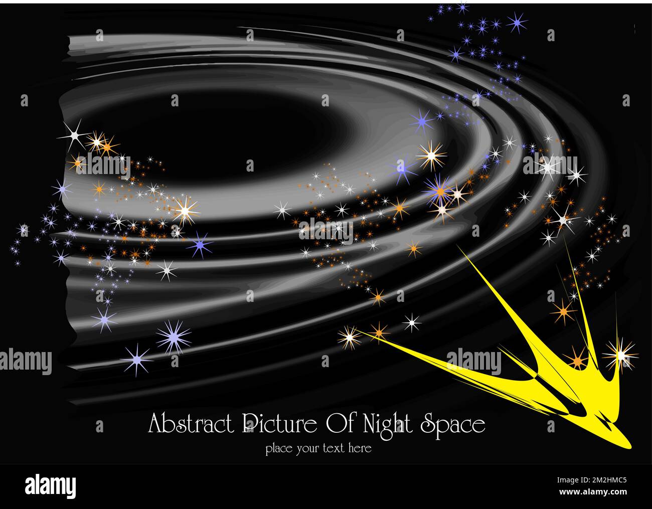 Stars in the night sky background. Abstract color vector illustration ...