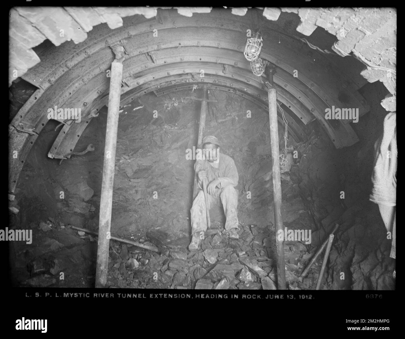 Distribution Department, Low Service Pipe Lines, Mystic River tunnel ...