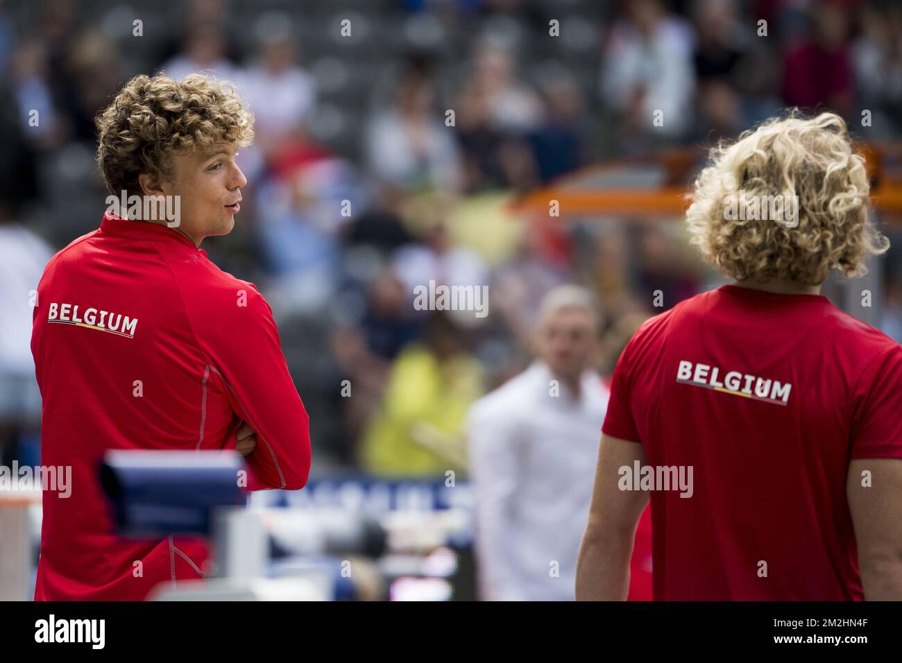 Belgian athlete Arnaud Art and Belgian athlete Ben Broeders pictured ...
