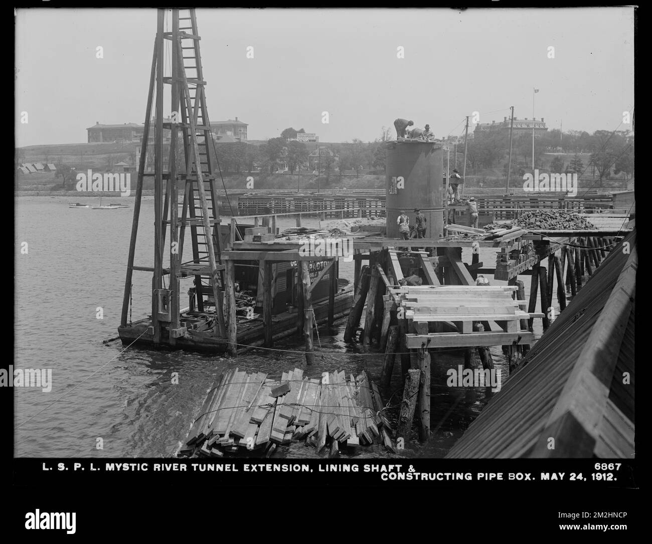 Distribution Department, Low Service Pipe Lines, Mystic River tunnel ... Distribution Department, Low Service Pipe Lines, Mystic River tunnel ...