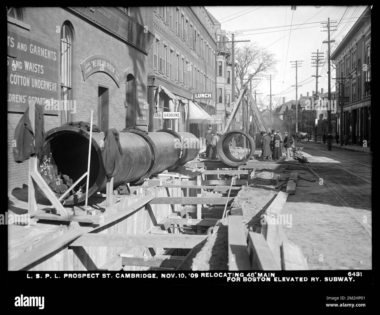 Distribution Department, Low Service Pipe Lines, Prospect Street ...