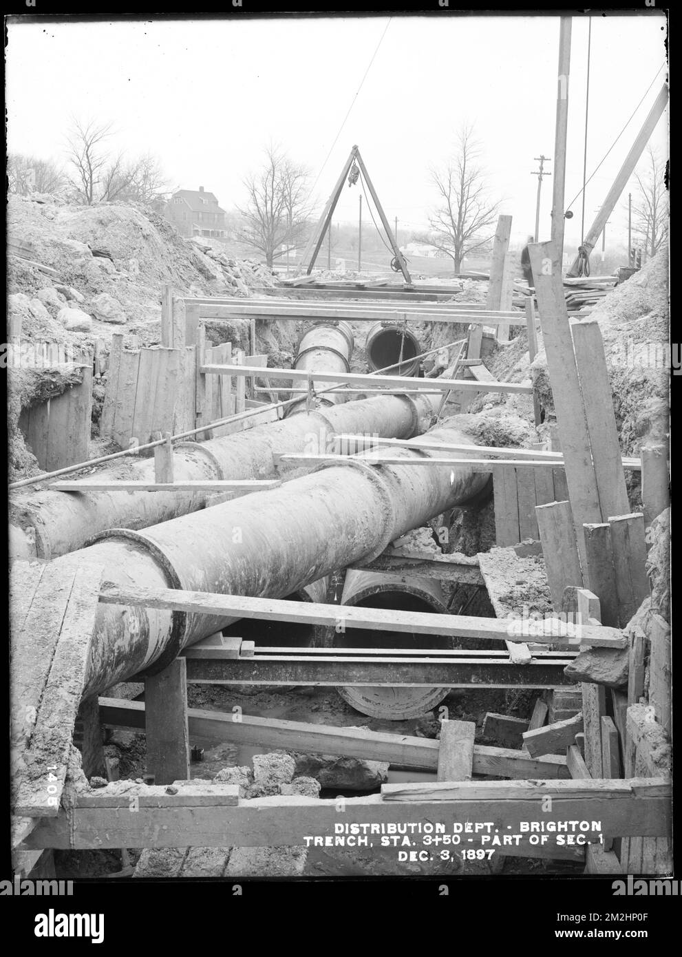 Distribution Department, Low Service Pipe Lines, part of Section 1 ...