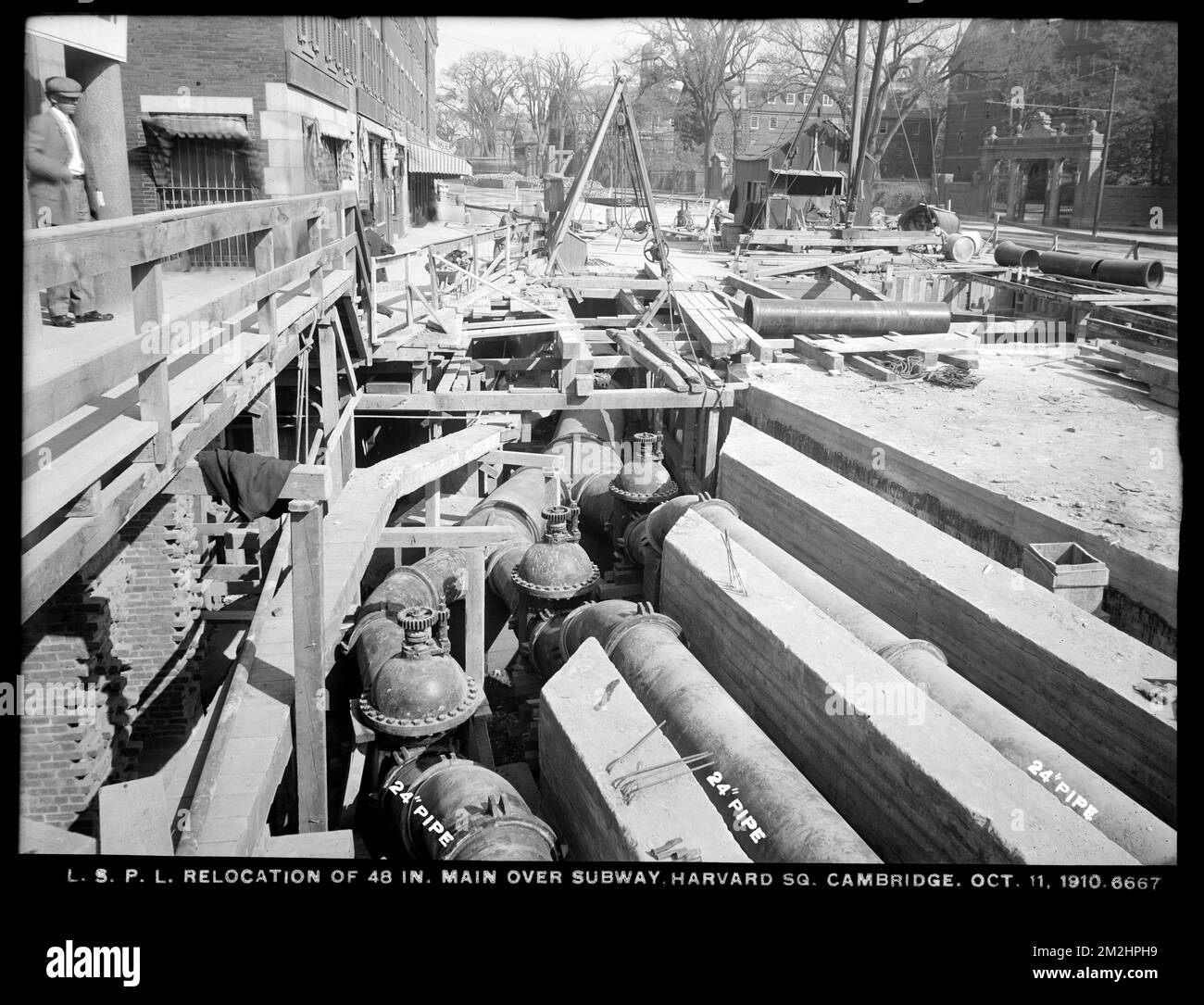 Distribution Department, Low Service Pipe Lines, relocation of 48-inch ...