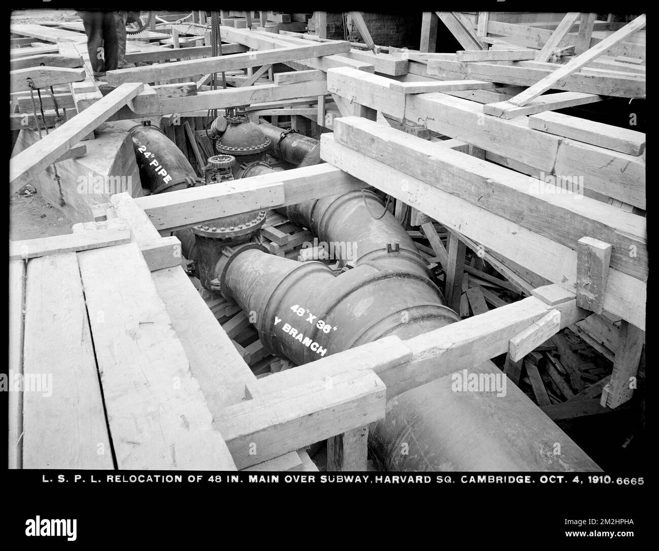 Distribution Department, Low Service Pipe Lines, relocation of 48-inch ...