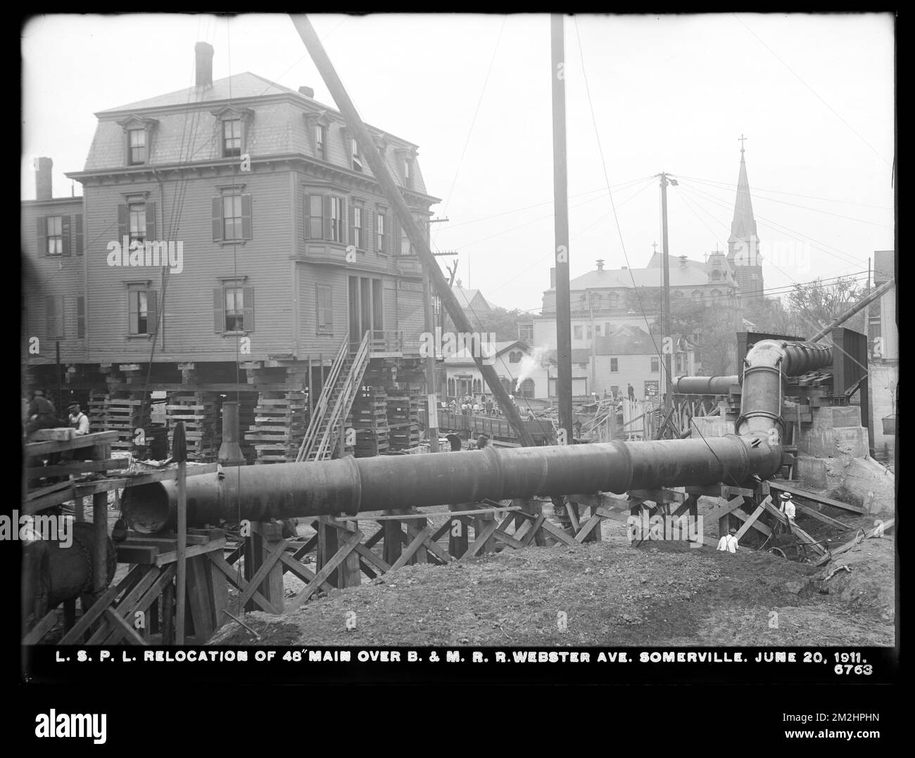 Distribution Department, Low Service Pipe Lines, relocation of 48-inch ...