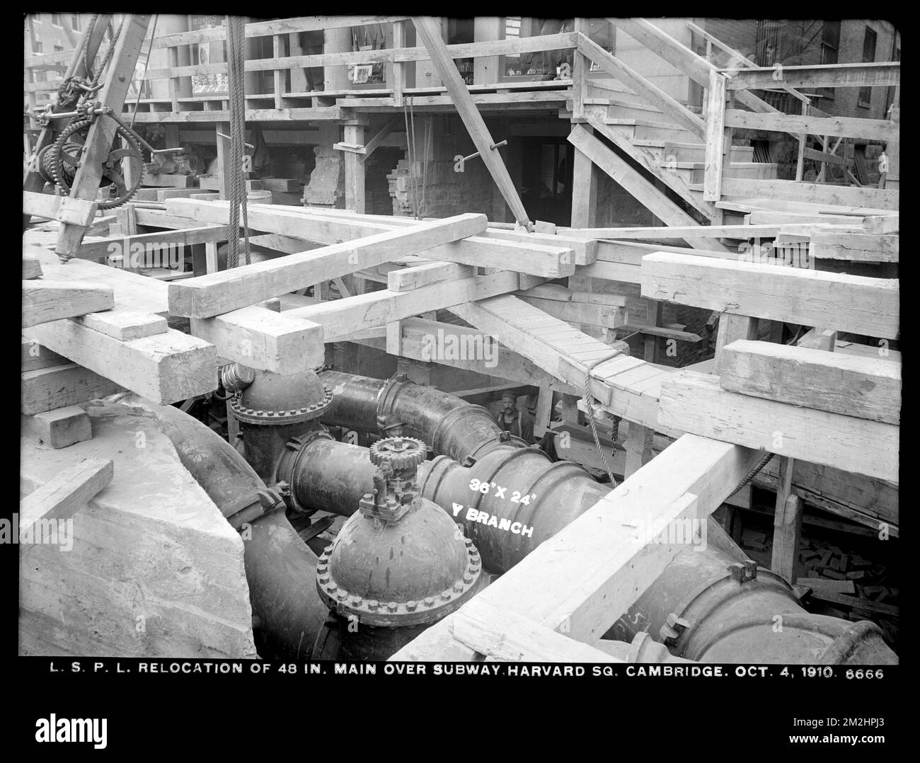 Distribution Department, Low Service Pipe Lines, relocation of 48-inch ...