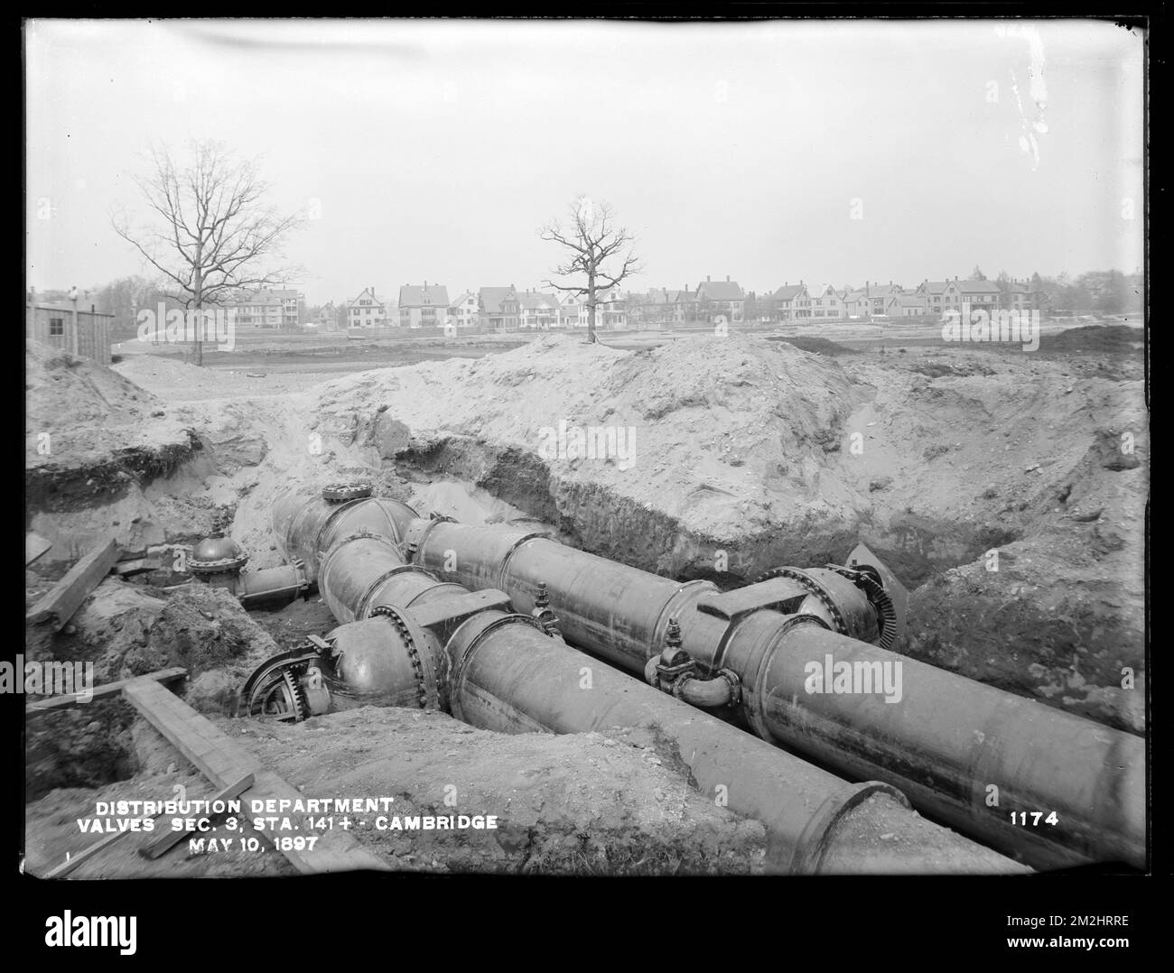 Distribution Department, Low Service Pipe Lines, Section 3, valves ...