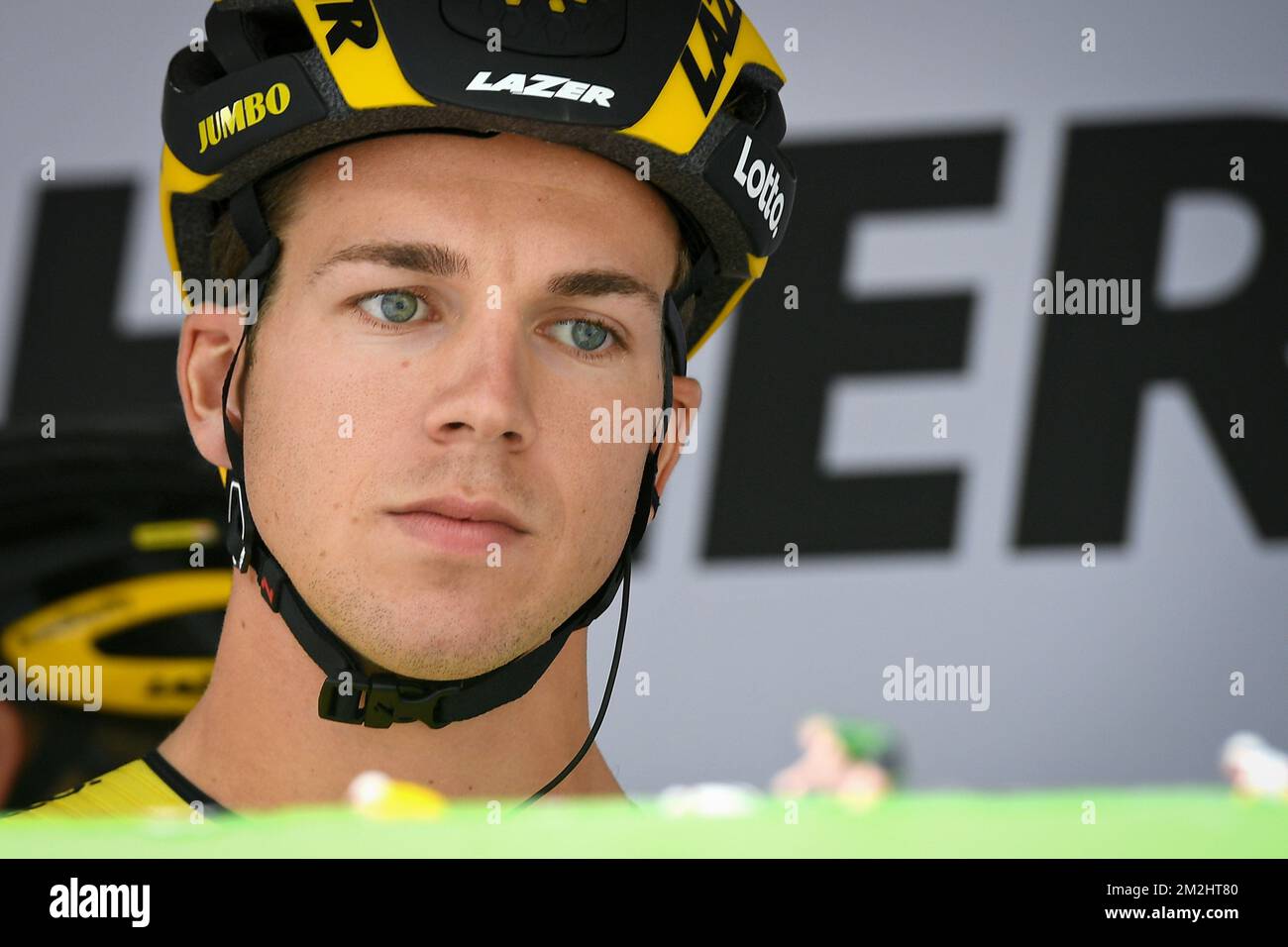 Dutch Dylan Groenewegen of Team LottoNL-Jumbo pictured at the start of ...