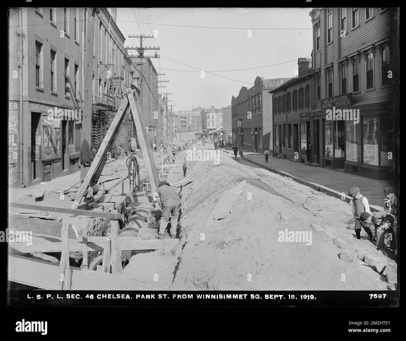 Distribution Department, Low Service Pipe Lines, Section 46, Park ...