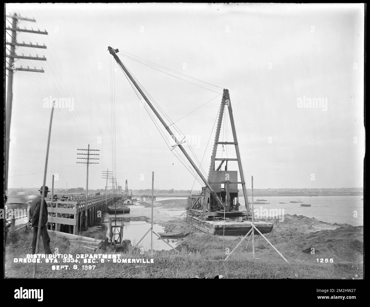 Distribution Department, Low Service Pipe Lines, Section 5, dredge at ...